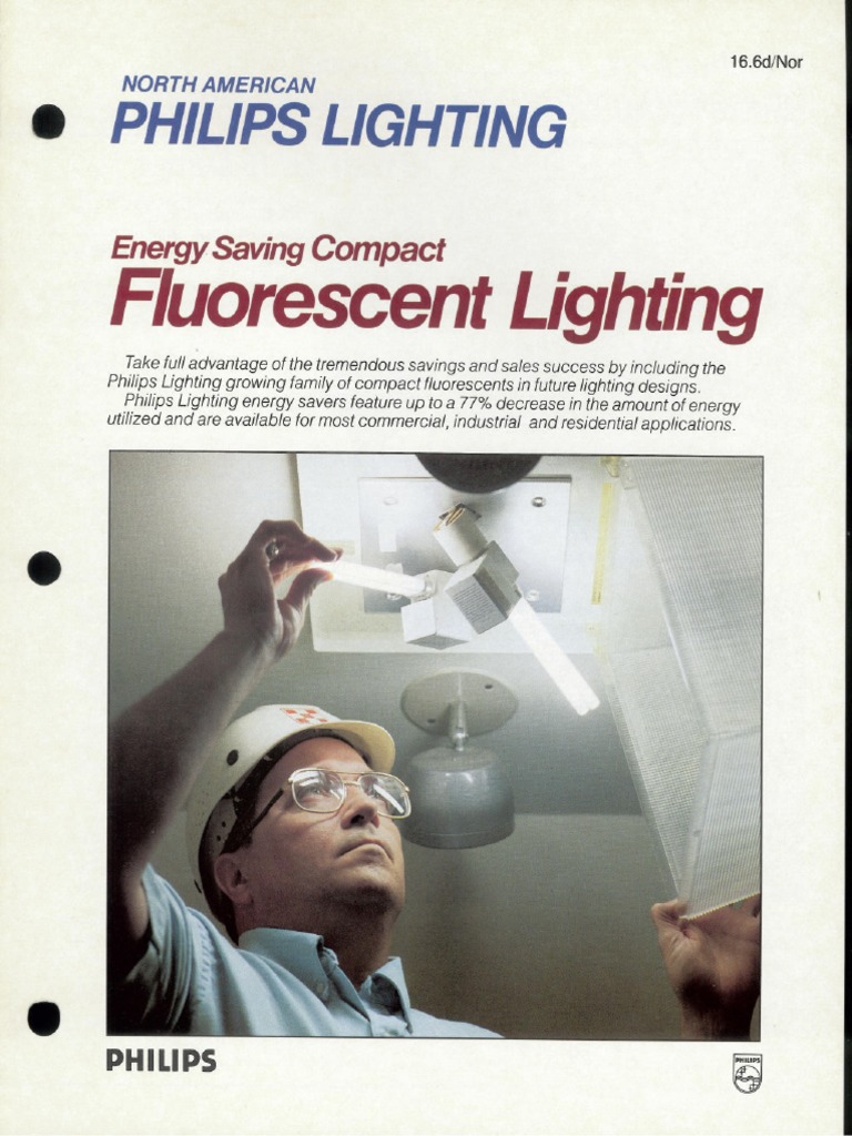 Philips Compact Fluorescent Lamps Overview Brochure 1984 | PDF