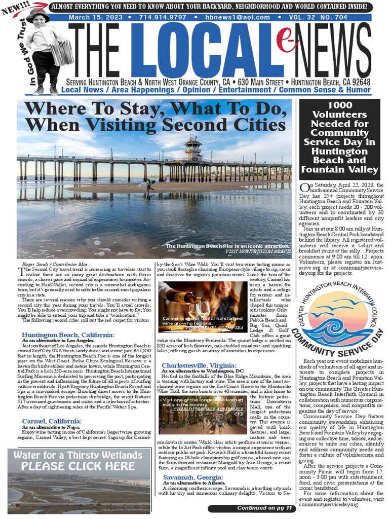 The Local e - News, March 15, 2023 W/ Website Links | PDF
