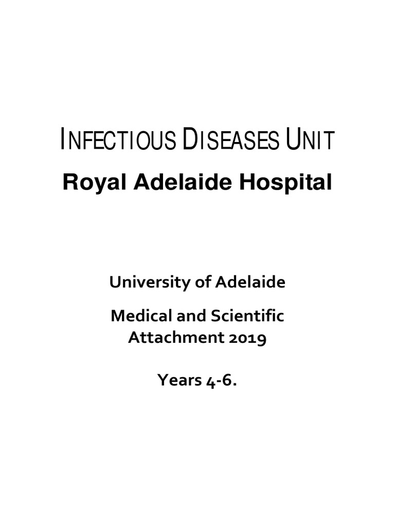 Infectious Diseases Student Handbook 2019 | PDF | Infection | Antimicrobial
