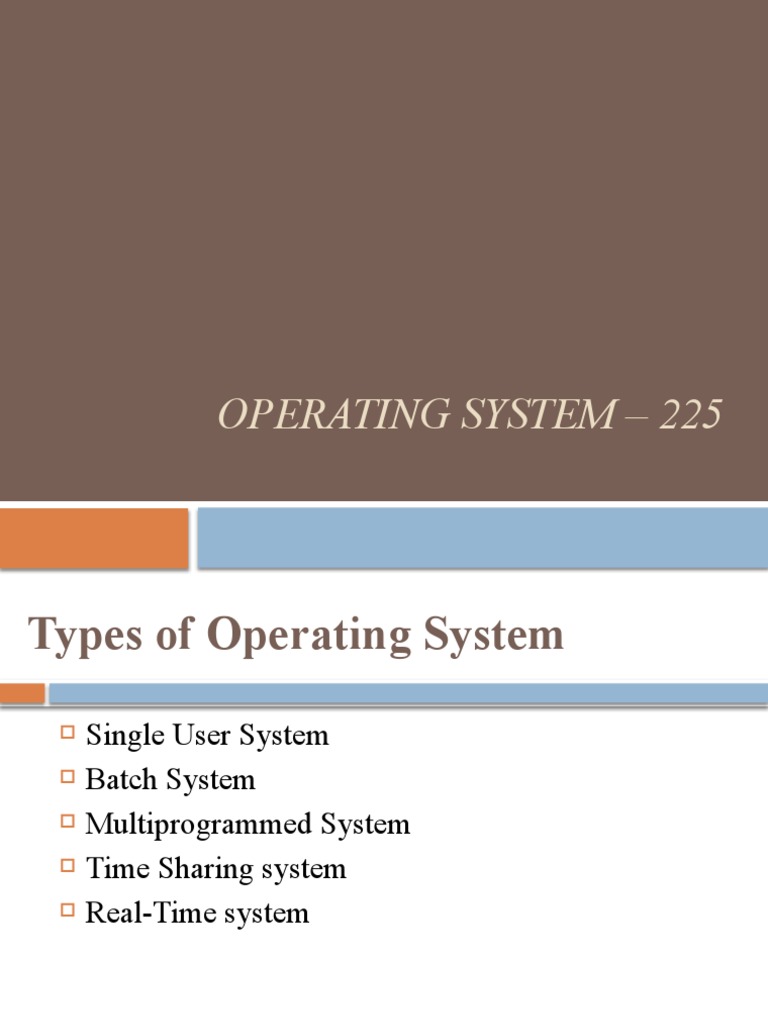 10-Types of Operating System | PDF | Operating System | Process (Computing)