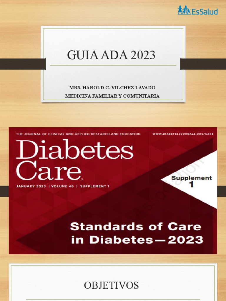 GUIA ADA 2023. Exposición Med Fam. | PDF | Diabetes | Hipertensión