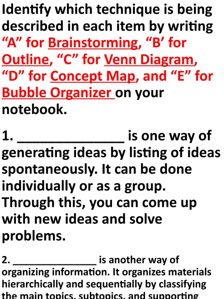 Module 1 RAW | PDF | Brainstorming | Cognition