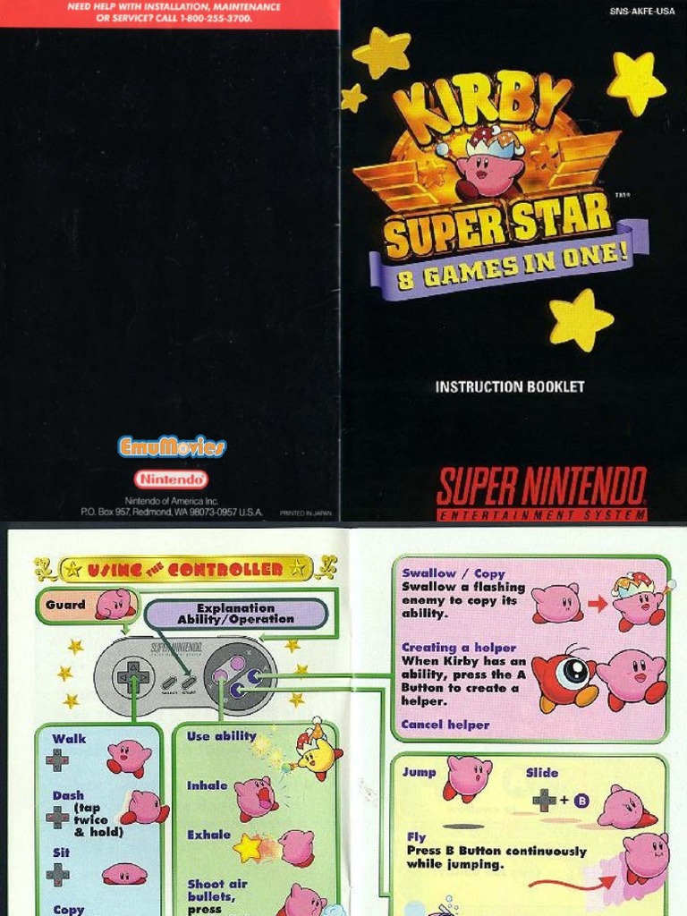 Kirby Super Star - 1996 - Nintendo | PDF