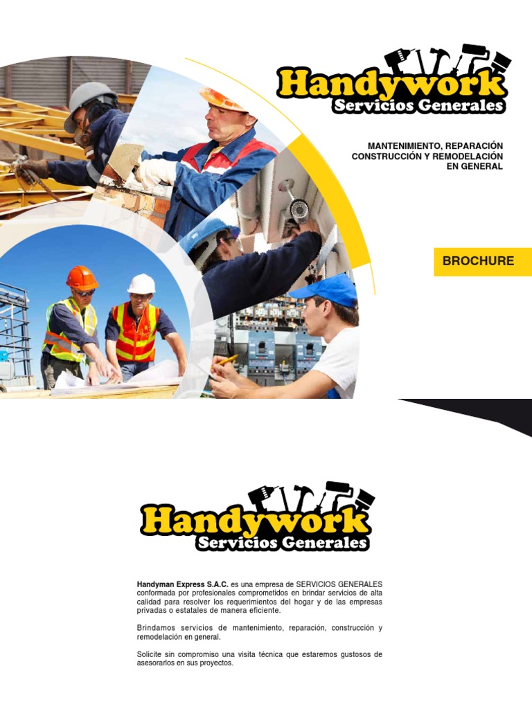 Handywork Brochure | PDF | Ingenieria Eléctrica | Carpintería