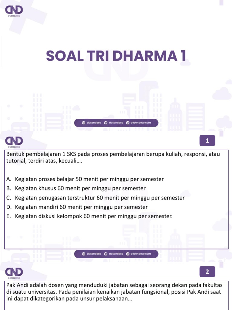 Soal Tri Dharma 1 | PDF