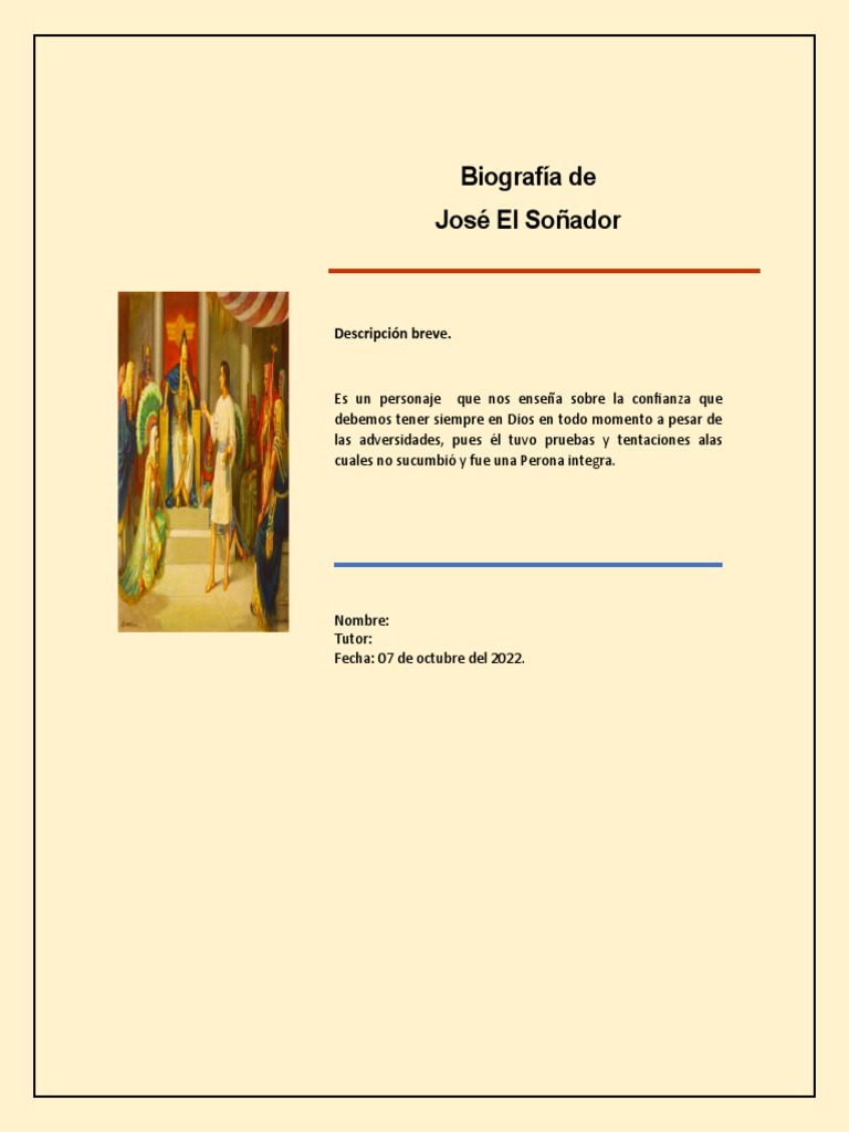 Una lección de fe y perdón: La inspiradora historia de José el Soñador ...