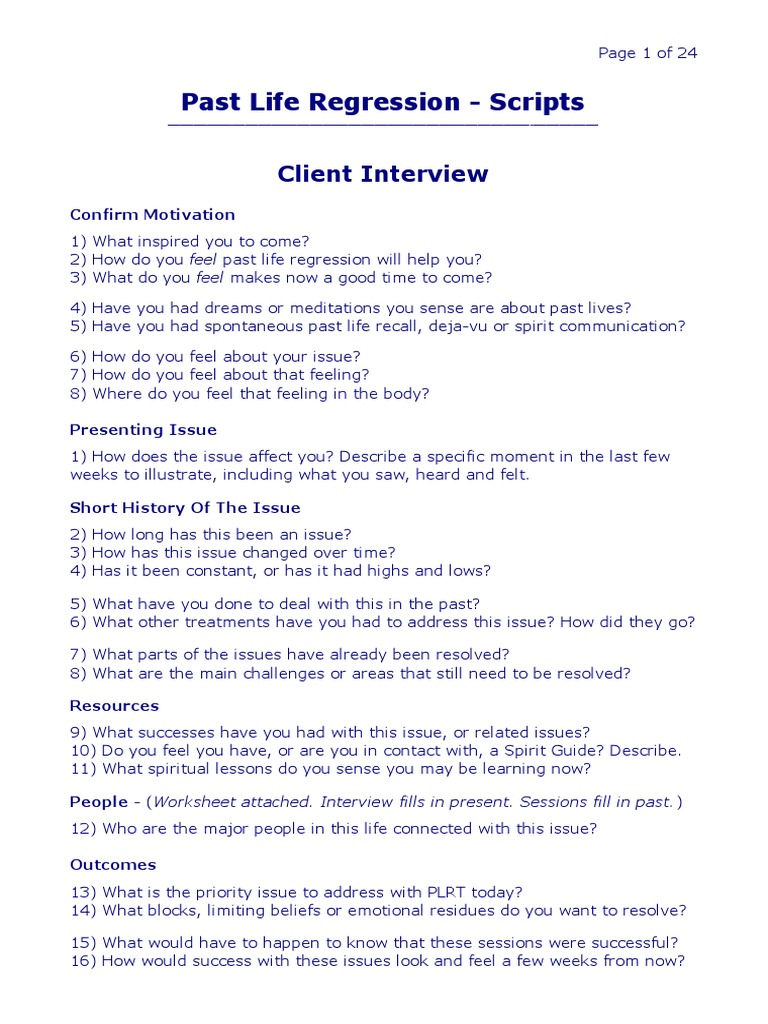 PLRT Script Book | PDF | Feeling | Thought