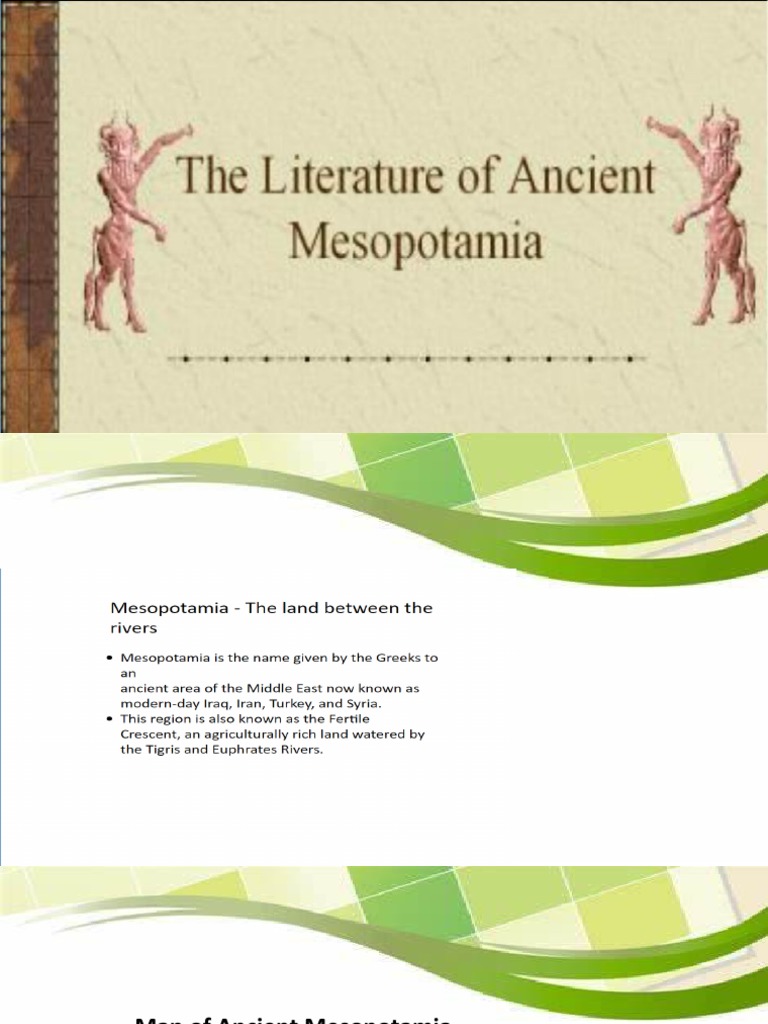 Mesopotamian Writing and Literature | PDF | Mesopotamia | Cuneiform