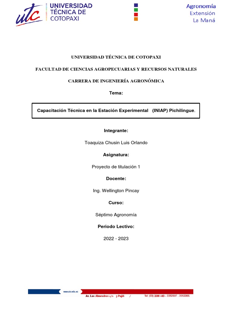 Informe P1 PDF | PDF | Agricultura | Suelo