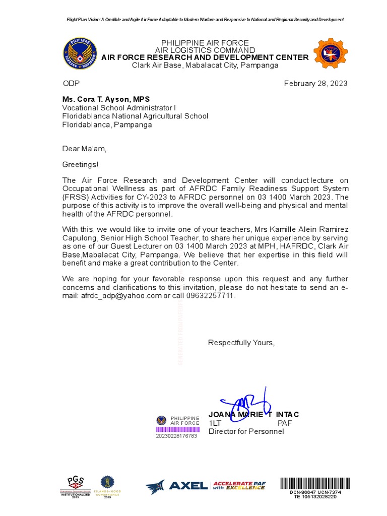 Request For Guest Lecturer | PDF | Psychology