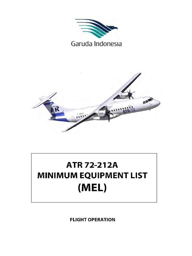 MEL ATR Rev.07 PDF | PDF | Visual Flight Rules | Aerospace