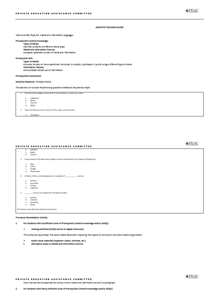 Mil Met6 Atg PDF | PDF | Media (Communication) | Learning