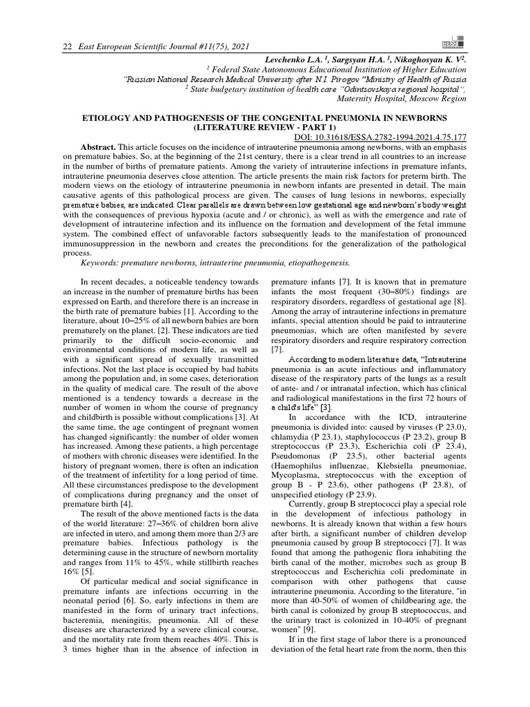 Neonatal Pneumonia Insights | PDF | Pneumonia | Inflammation