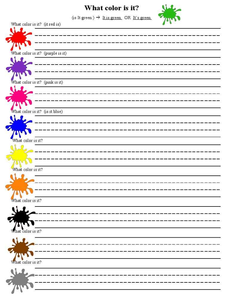 Color Identification for Kids | PDF
