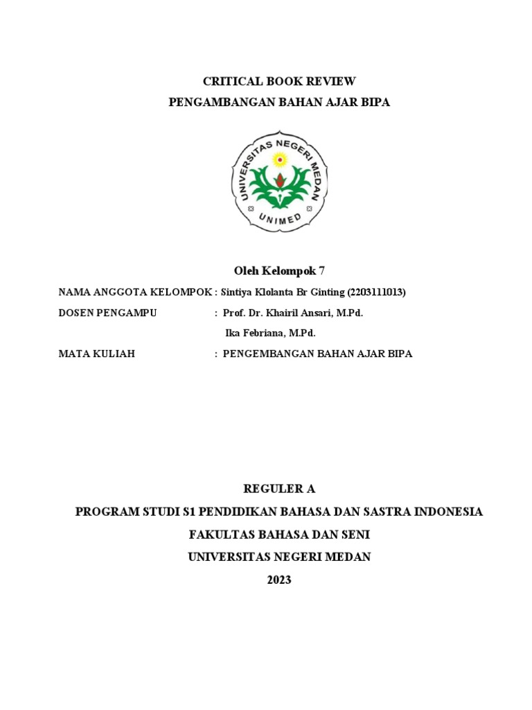 CBR Kel 7 Pengembangan Bahan Ajar Bipa | PDF