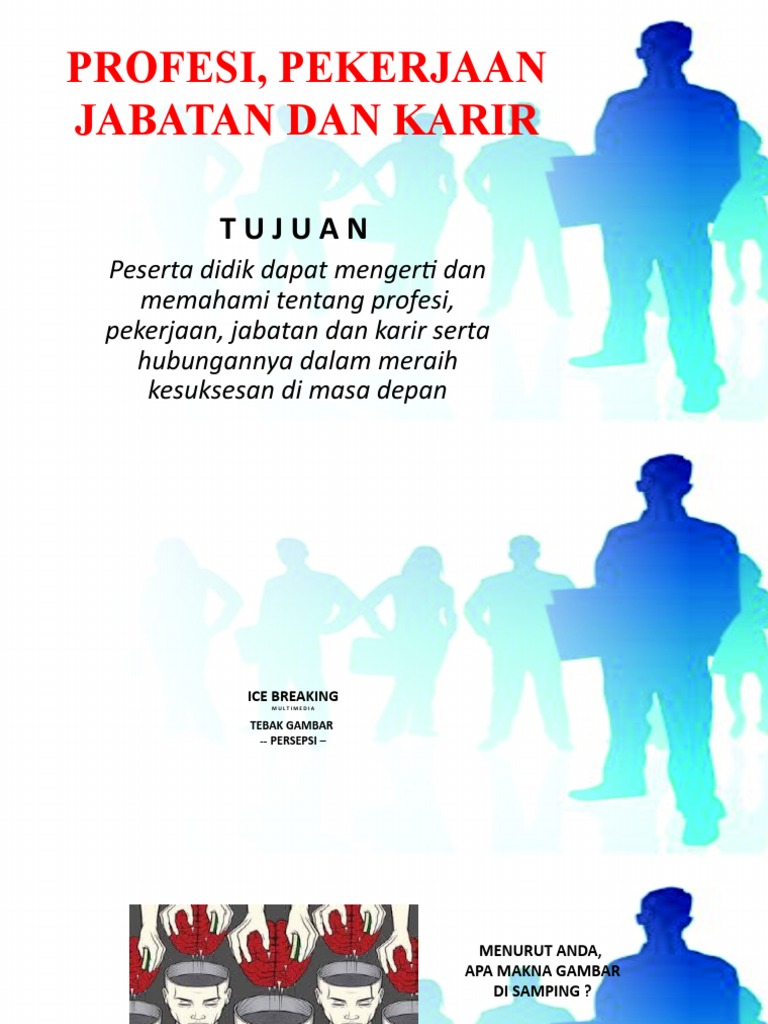 Profesi Pekerjaan Jabatan Dan Karir | PDF