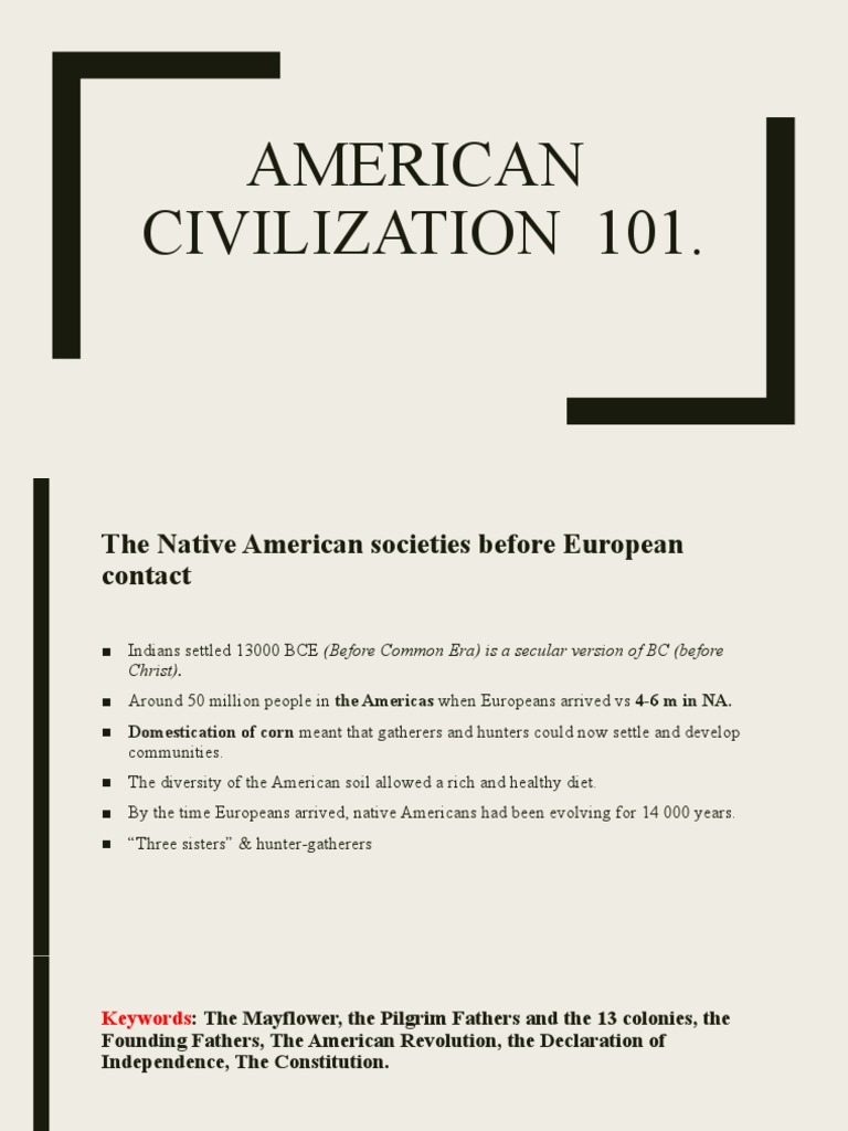 CM 1-3 The Colonization and The Events Before The War of Indep2021 ...