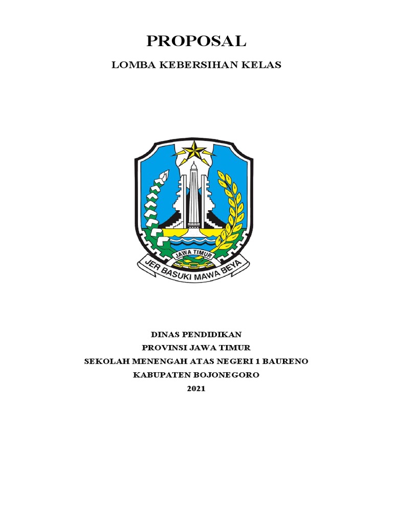 Proposal Lomba Kebersihan Kelas 2021-2022 | PDF Proposal Lomba Kebersihan Kelas 2021-2022 | PDF