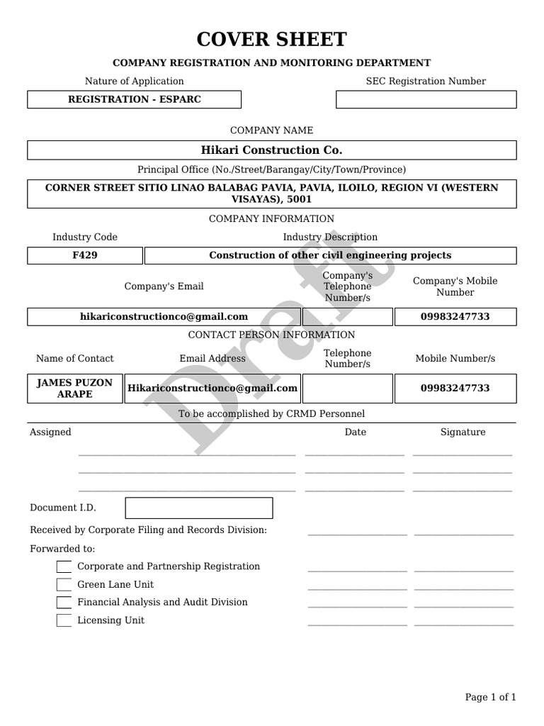 Cover Sheet | PDF | Computing