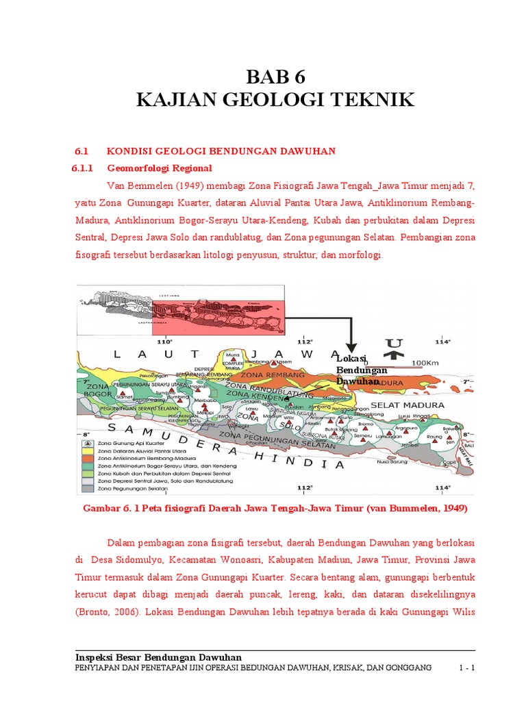KAJIAN GEOLOGI TEKNIK bendung | PDF