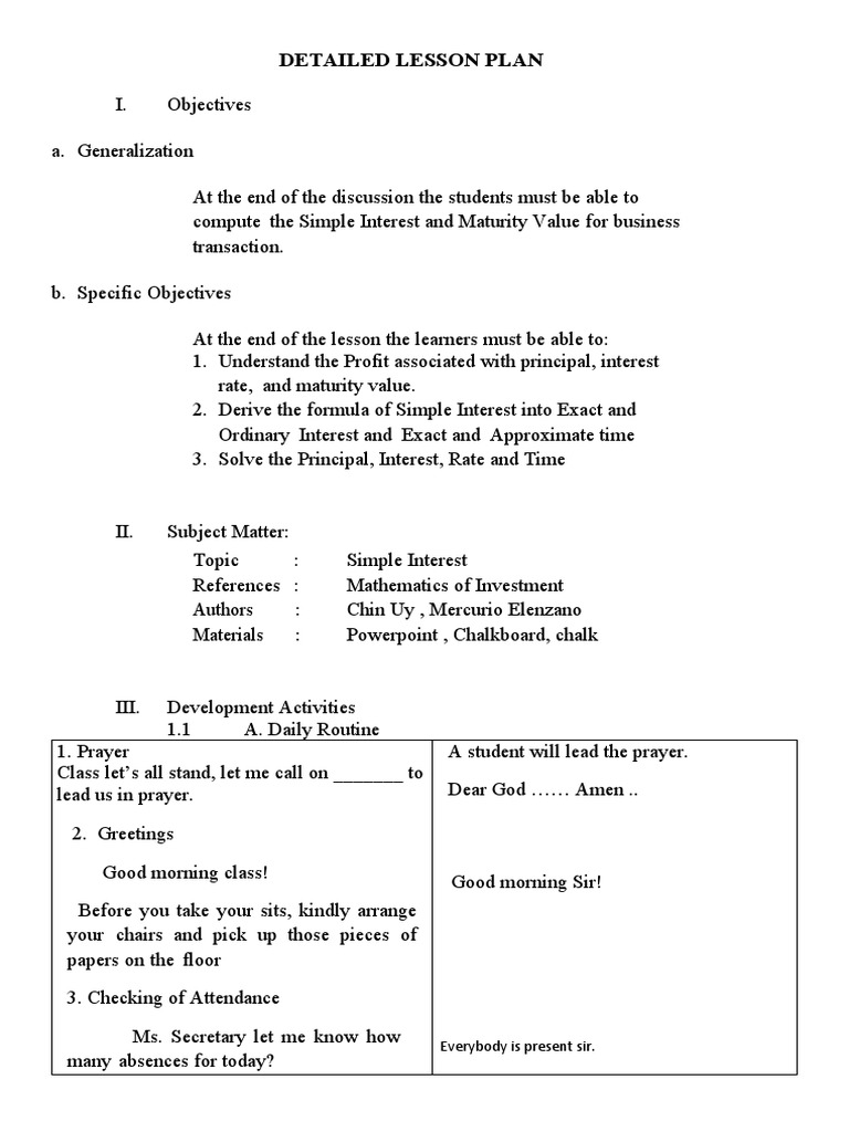 Detailed Lesson Plan | PDF | Tagalog Language | Cognitive Science