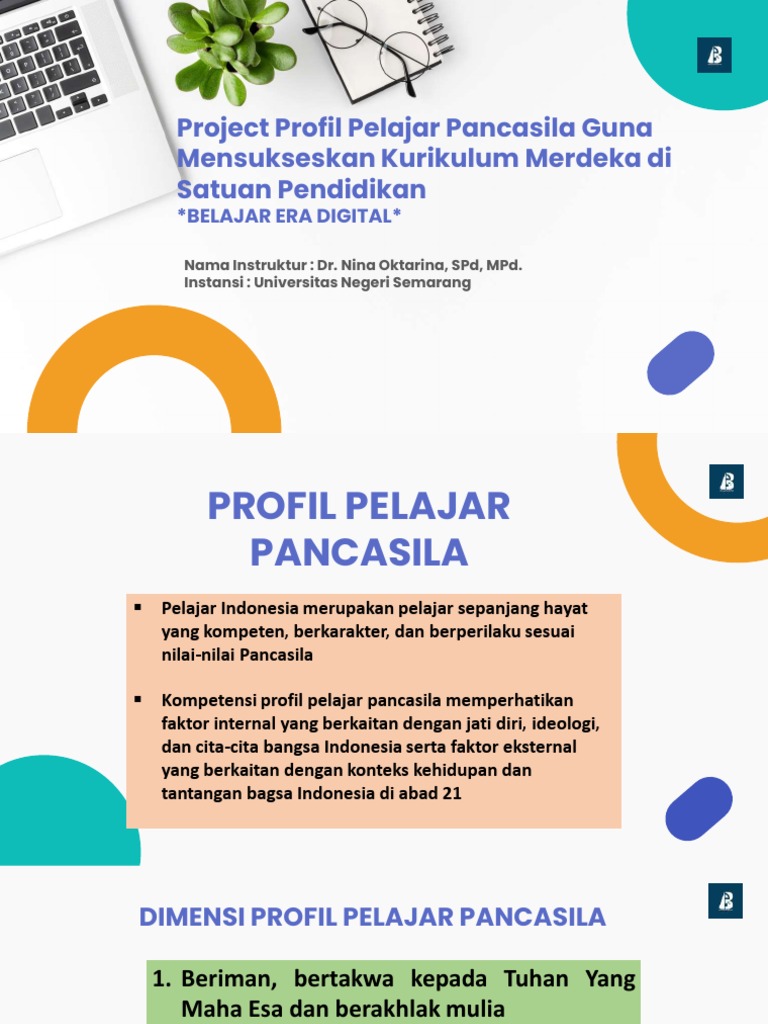 #3 Project Profil Pelajar Pancasila Dalam Kurikulum Merdeka Di Satuan ...
