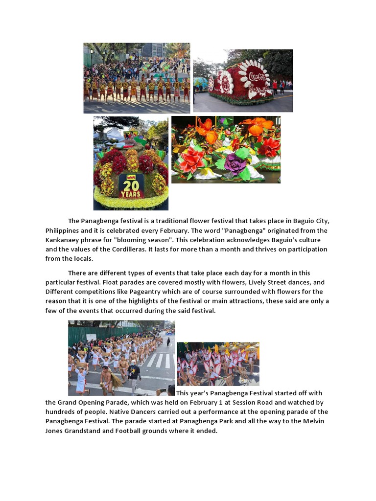 Panagbenga Festival | Download Free PDF | Entertainment Events