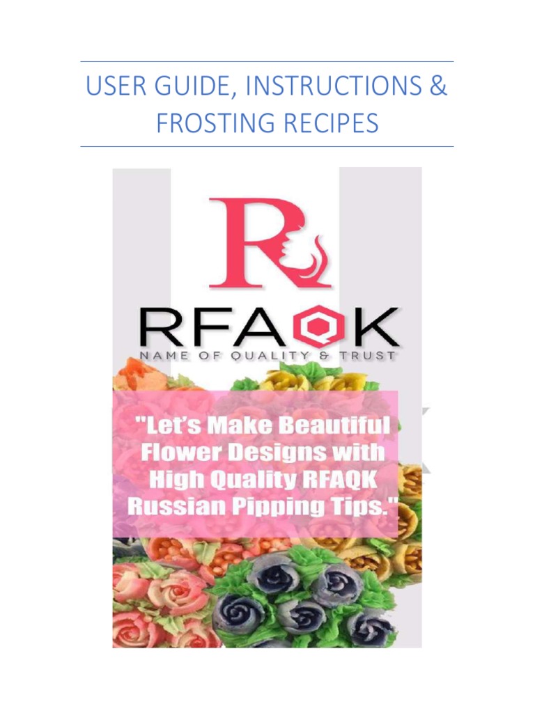 Russian Piping Tips & Frosting Guide | PDF | Cakes | Butter