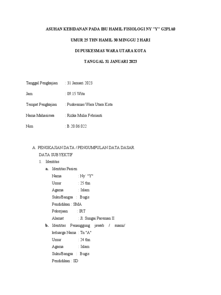 Askeb Fisiologi Rizka Mulia Febrianti | PDF