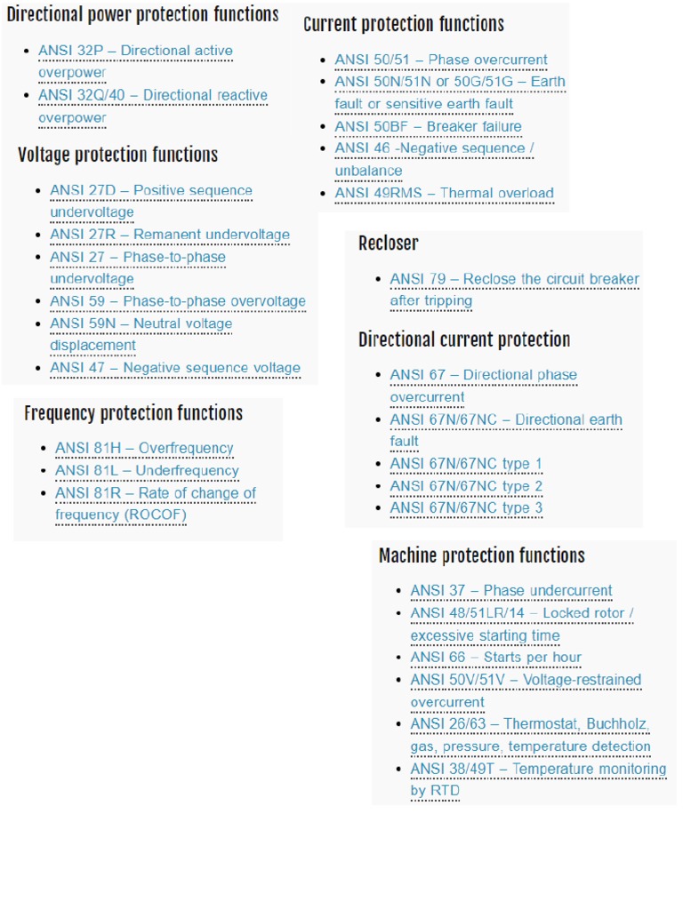 Standard ANSI Protection | PDF