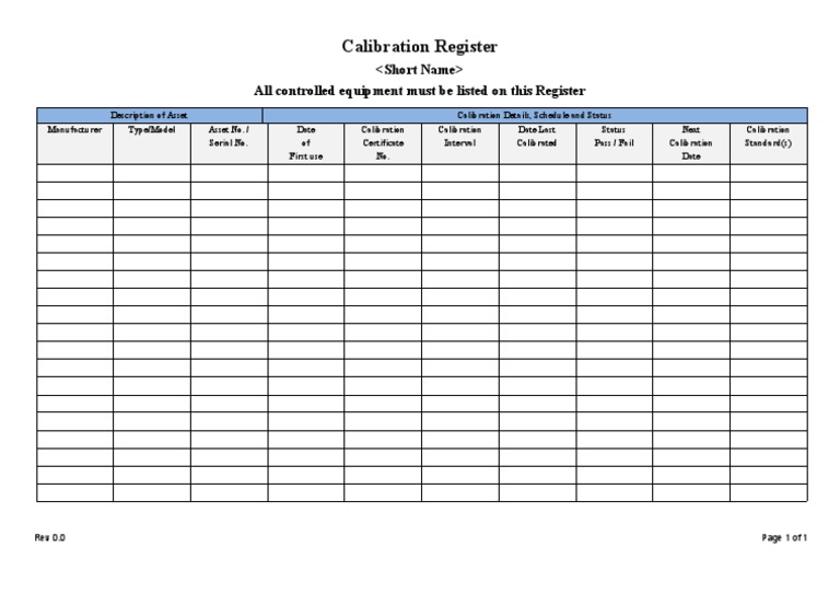 CMS Calibration Register | PDF