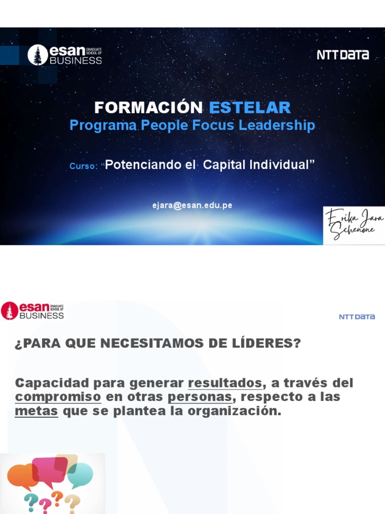 Potenciando El Capital Individual - NTT ESAN | PDF | Motivacional ...