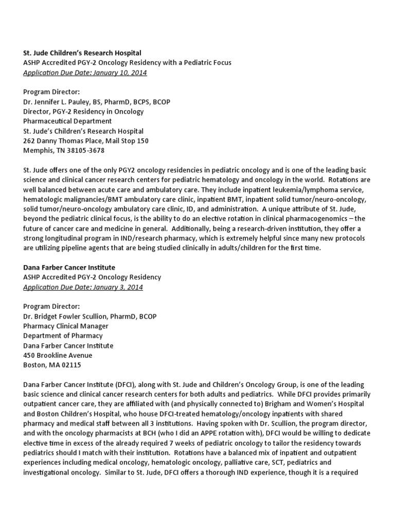 PGY2 Summary | PDF | Pharmacy | Oncology
