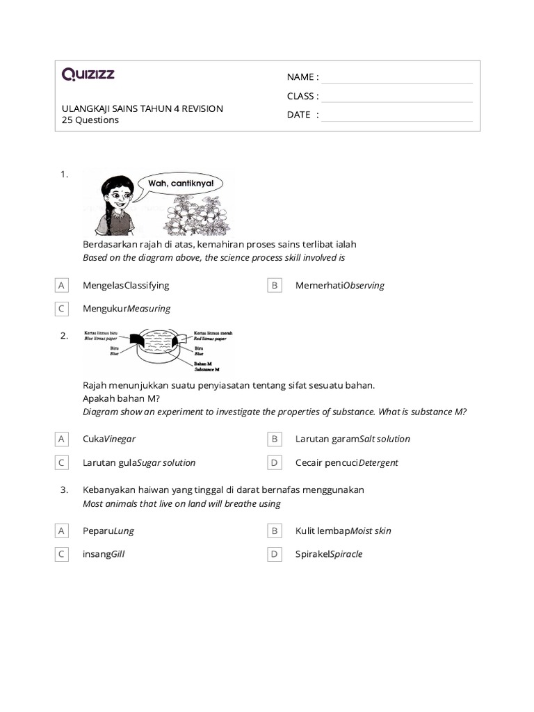 07.10.2022 S5&6 Sains Extra (Revision) Cikgu Wan | PDF