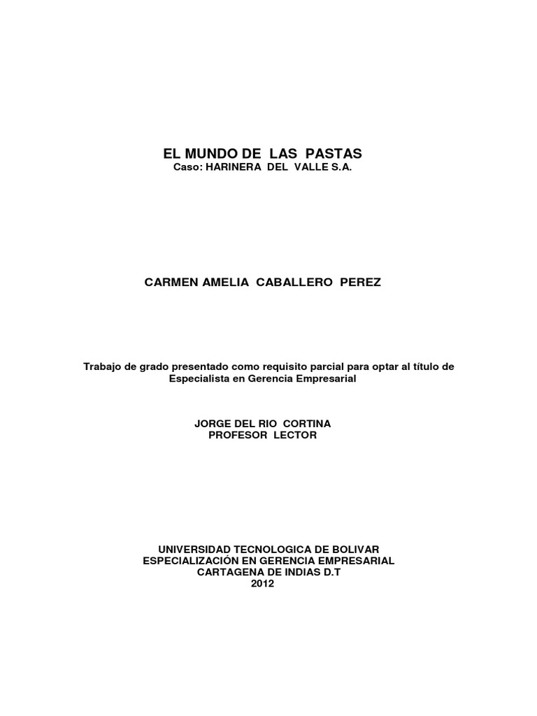 El Mundo de Las Pastas: Carmen Amelia Caballero Perez | PDF | Pasta ...