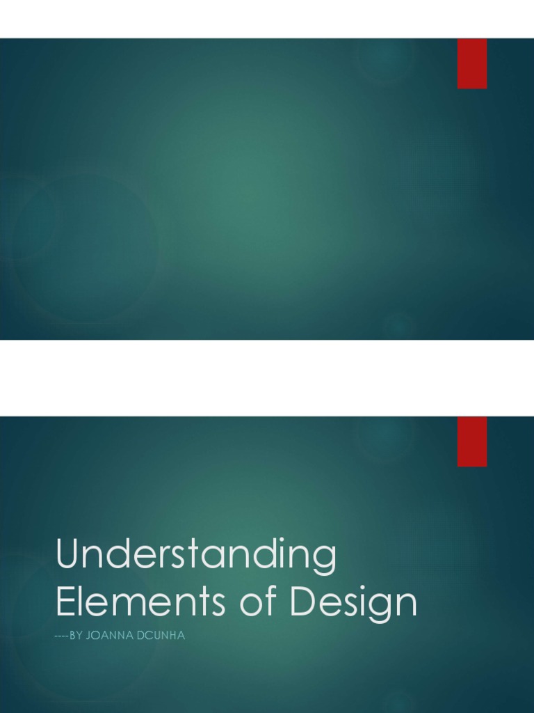 Elements of Design | PDF | Color | Shape