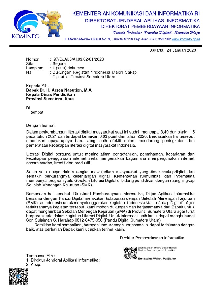 Dukungan Literasi Digital di Sumut | PDF
