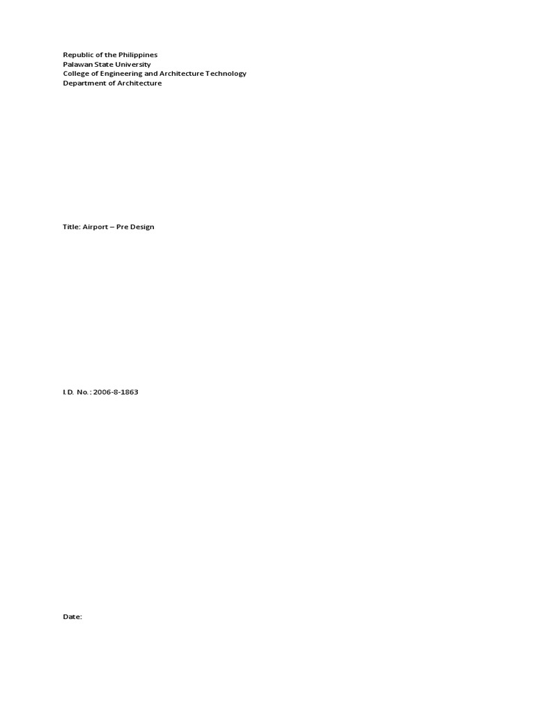 Airport Pre Design Pdf Pdf Air Pollution Earth Sciences