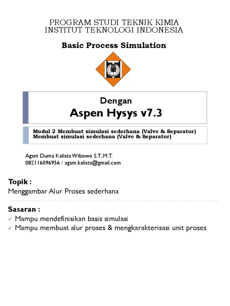 Modul 2 Membuat Simulasi Sederhana (Valve & Separator) (Week 2) PDF | PDF