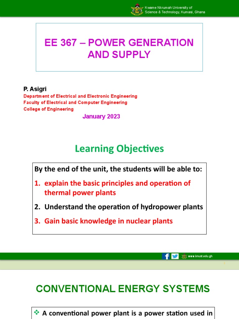 Ee 367 Unit 2 New | PDF | Nuclear Reactor | Power Station