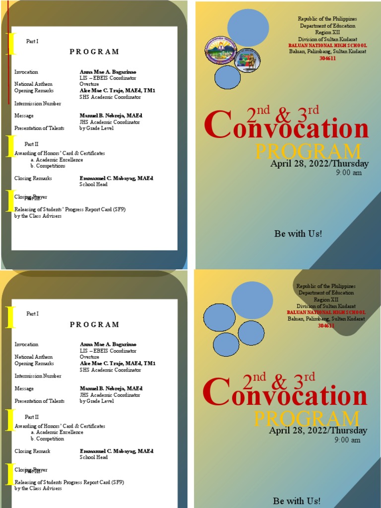 Convocation Program Pdf