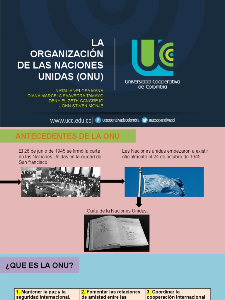 Exposicion Onu | PDF | Naciones Unidas | Relaciones internacionales