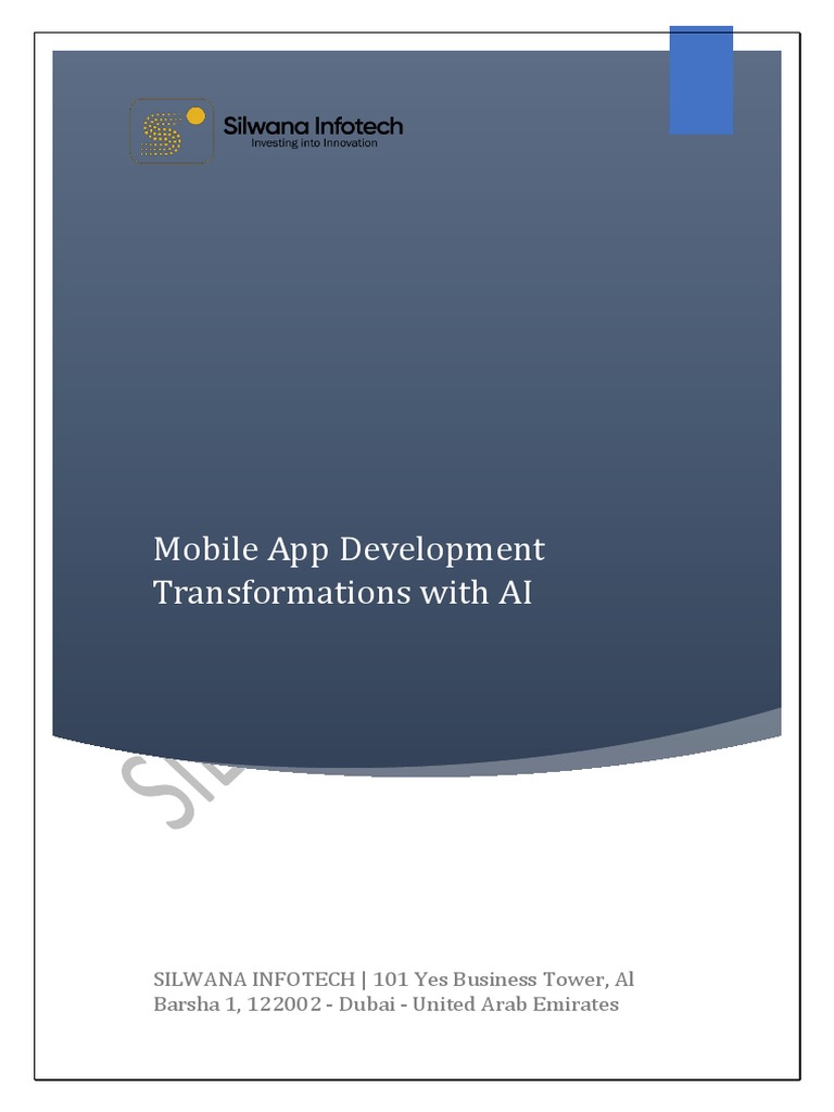 Mobile App Development Transformations With AI | PDF | Artificial Intelligence | Intelligence ...