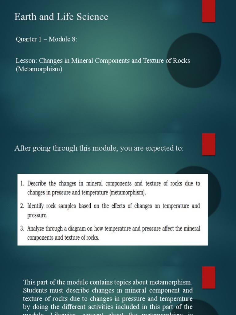 Earth and Life Science Q1 - M8 | PDF