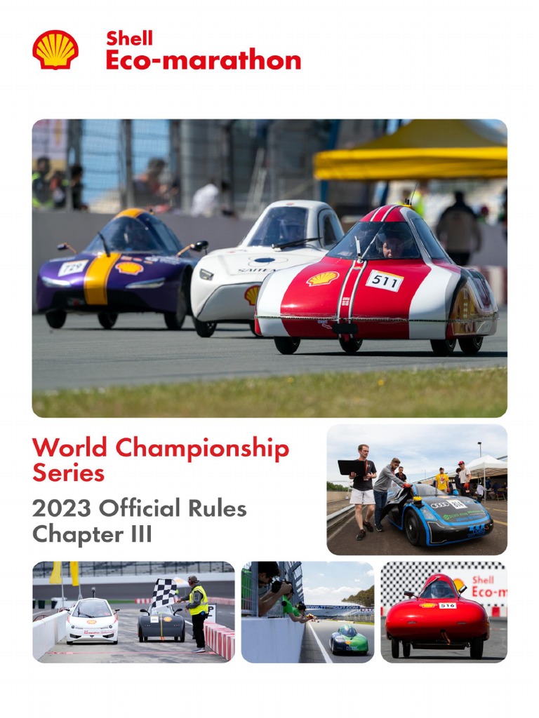 Shell Eco Marathon 2023 World Championship Series Rules Chapter III PDF ...