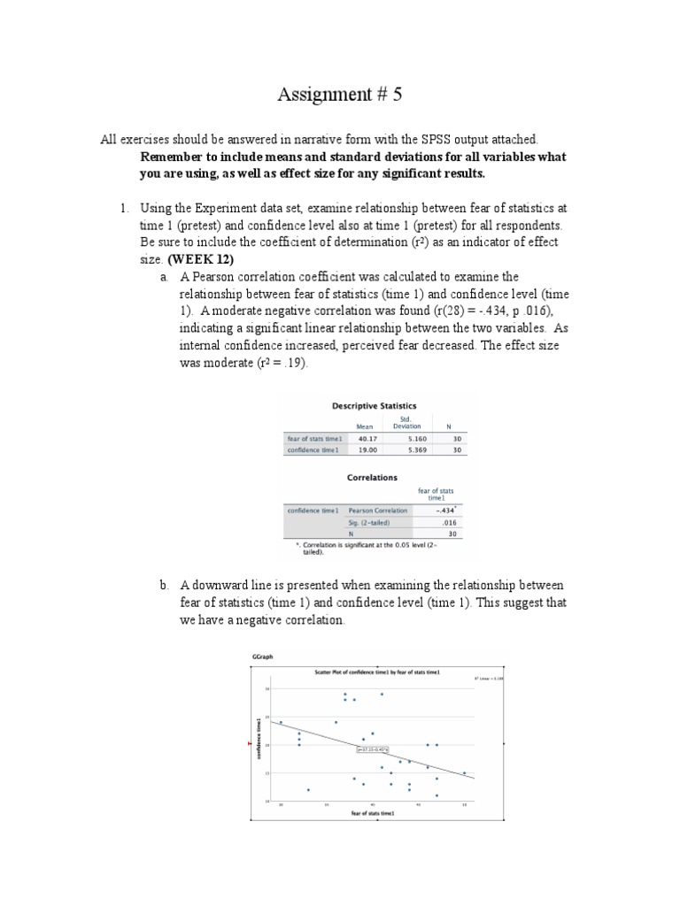 Assignment 5 PDF | PDF | Effect Size | Statistics