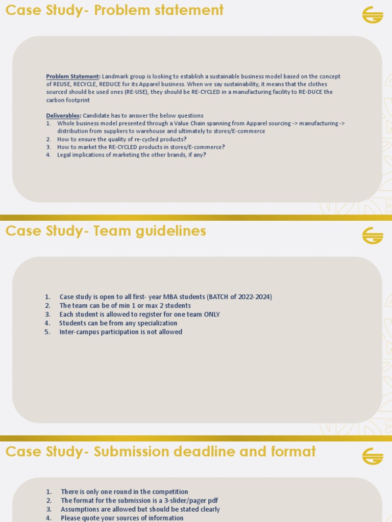 Landmark Group - Case Competition | PDF