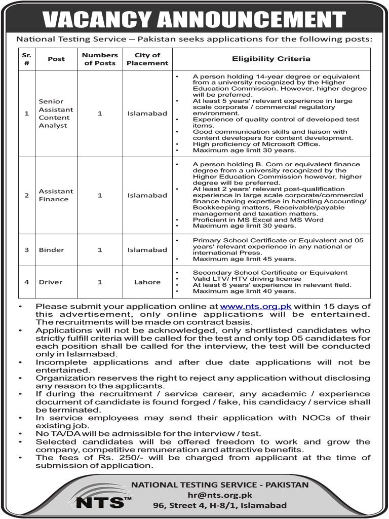 Advertisement For NTS Website PDF | PDF