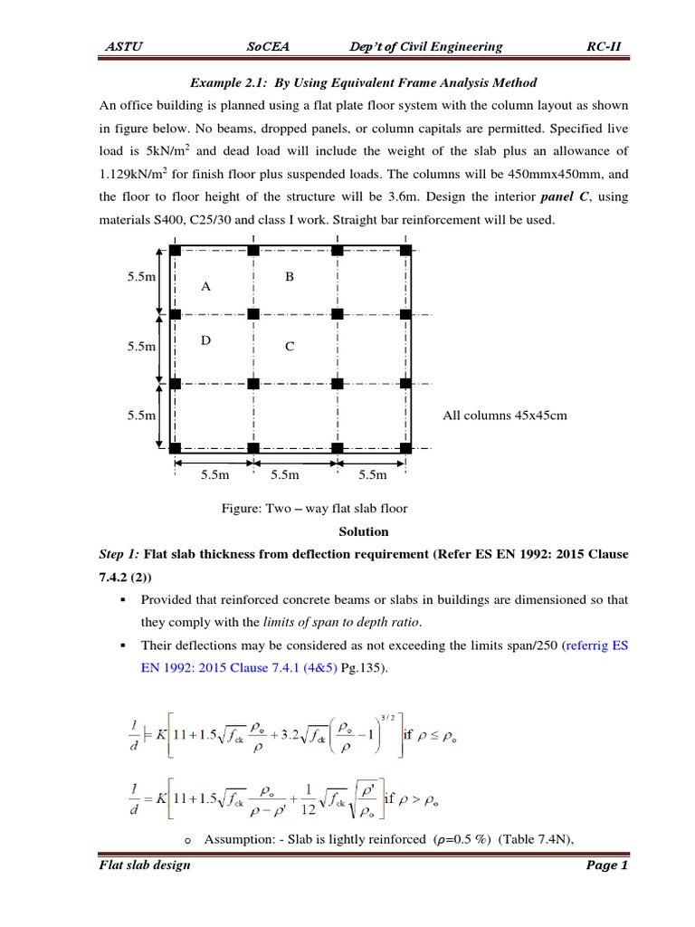 Design Example of Flat Slab by Equilavent Frame Method | PDF | Column ... Design Example of Flat Slab by Equilavent Frame Method | PDF | Column ...
