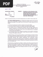 Engineering and Administrative Overhead (EAO) and MOOE Under FY 2024 ...